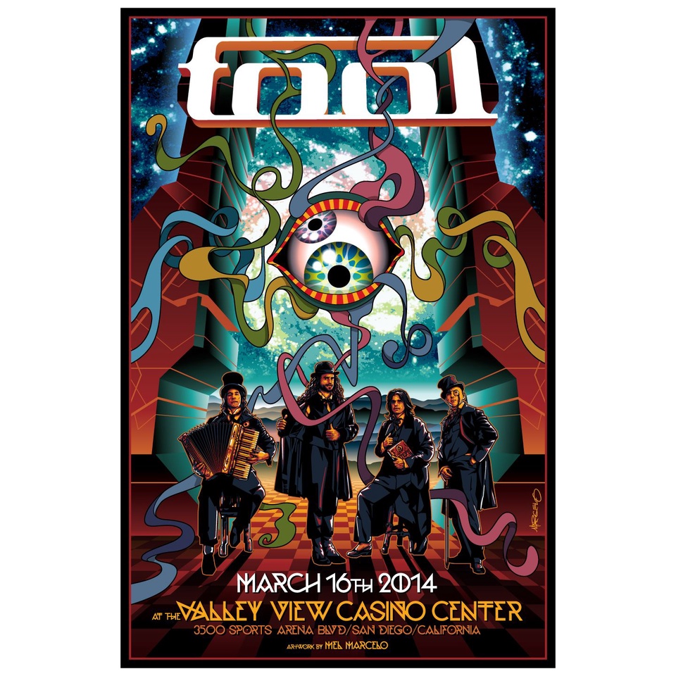 Poster retrô - Tool 2014 Concert - Art & Decor - 33 Cm X 48 Cm - Corre ...
