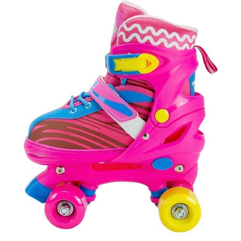 Patins Roller 4 Rodas Infantil Quad Luna Ajustavel com Velcro | Shopee ...