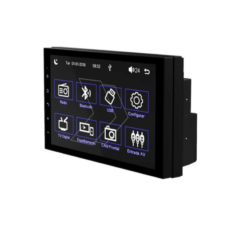 Central Multimídia Universal Mp5 De 7” Touch Screen | Shopee Brasil