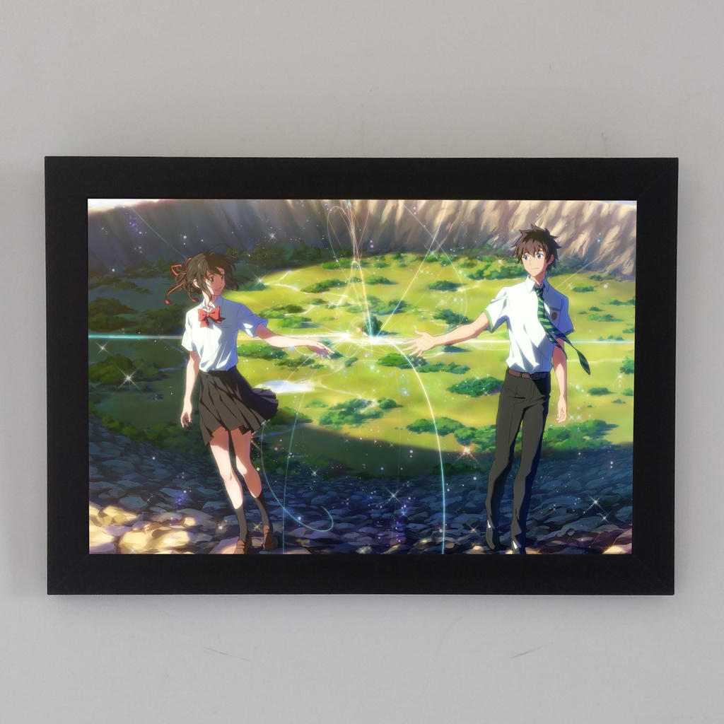 Quadro decorativo Your Name (2) com moldura - tamanho A4 - Sem vidro | Shopee Brasil