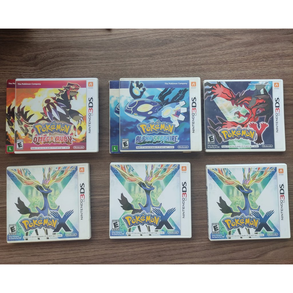 Jogos de Nintendo 3DS Pokémon X/Y, Alpha Sapphire / Ômega Ruby, Ultra Sun/Ultra Moon - Desconto ...