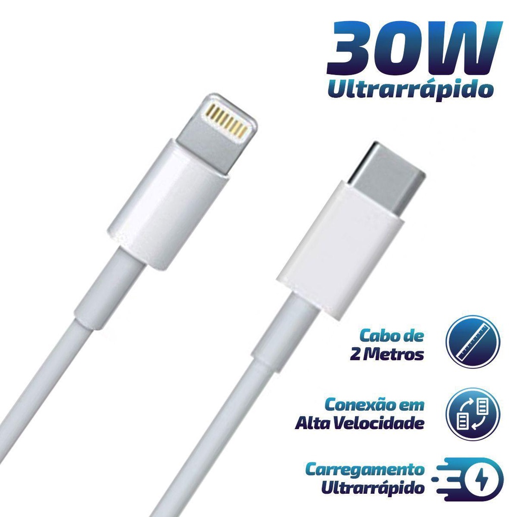 Cabo iPhone Tipo C Pra Lightning Original | Shopee Brasil