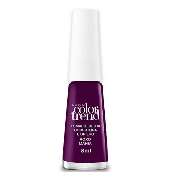 Esmalte Color Trend Ultra Cobertura e Brilho Roxo Mania 8ml Avon ...