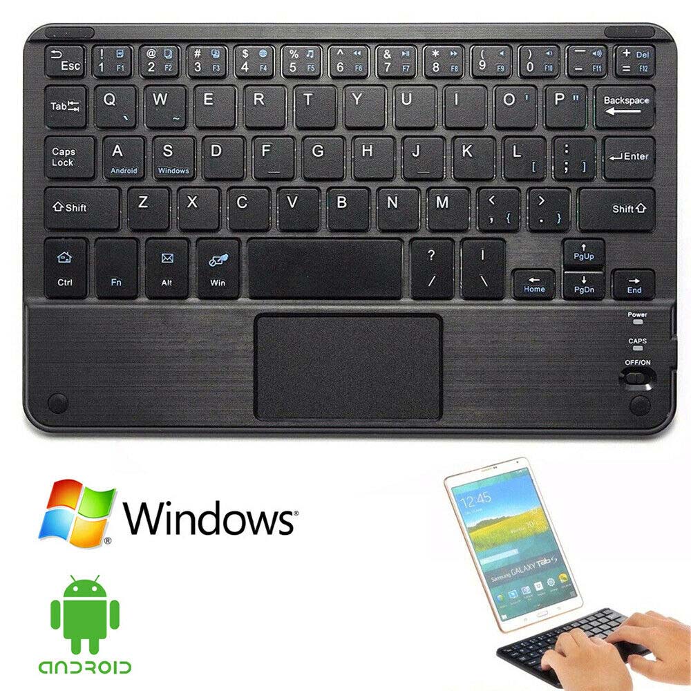 Mini Teclado Sem Fio Bluetooth Com Touchpad Para Android / IOS / Tablet ...