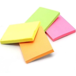 Bloco De Anotacao Sticker Adesivo Retangular Com 100 Folhas Colors 10 ...