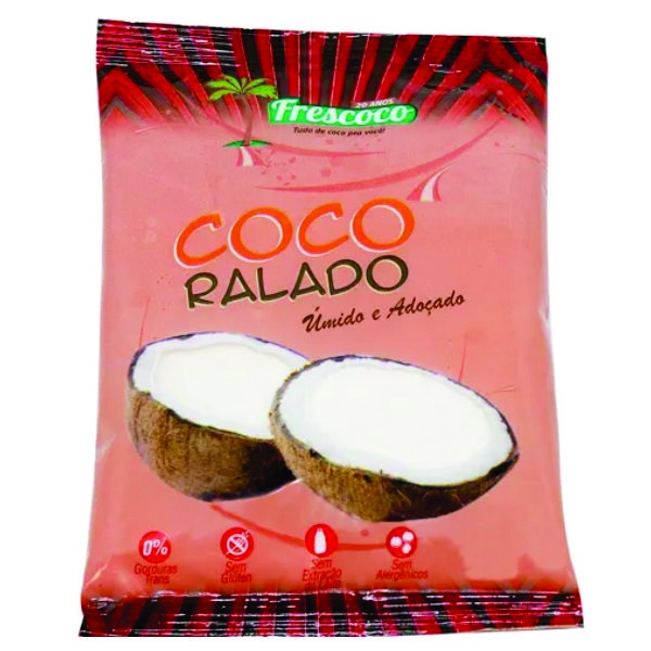 Coco Ralado Fino e Adoçado Frescoco 500g | Shopee Brasil