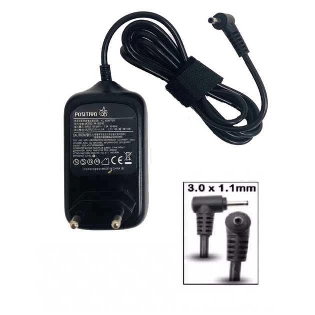 Fonte Carregador p/ notebook Positivo Motion Q232a 5V-3A | Shopee Brasil