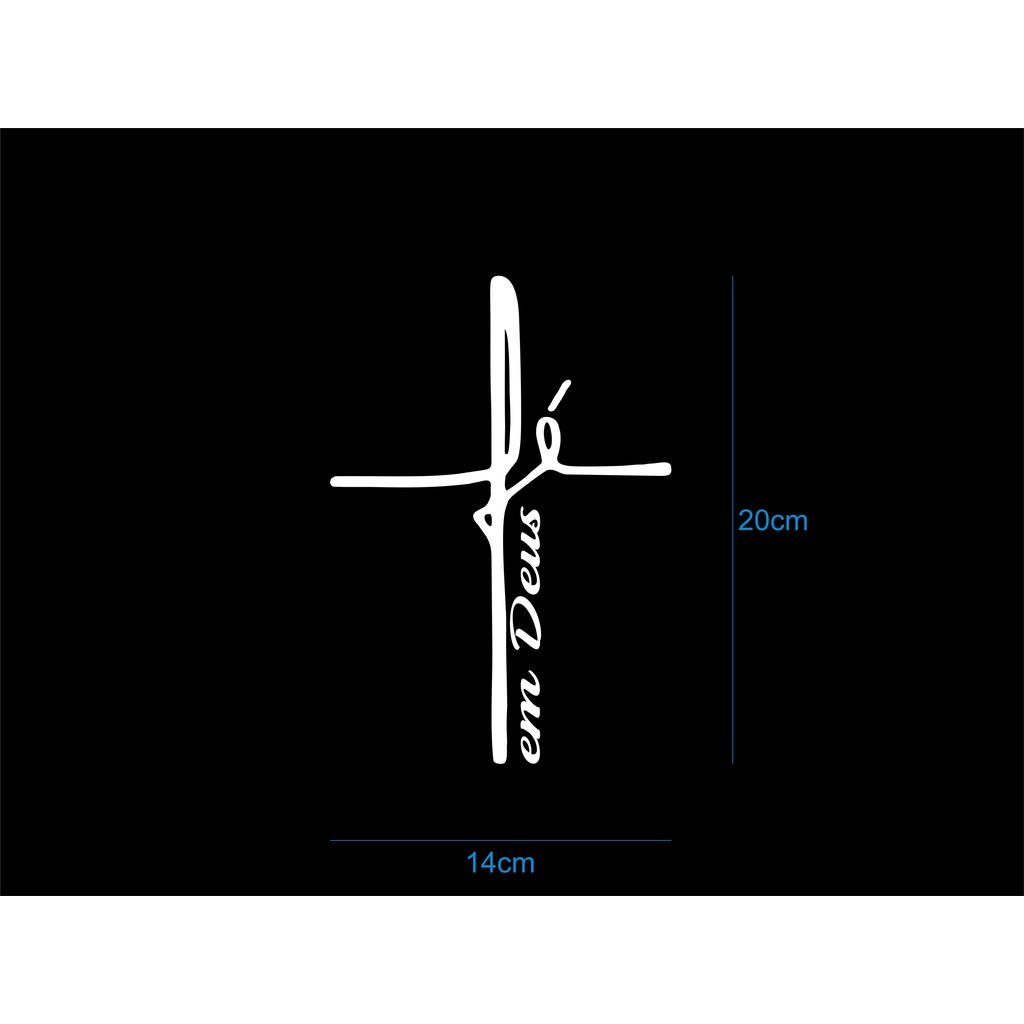 Adesivo Fé Em Deus Para-brisas Carro Religioso | Shopee Brasil