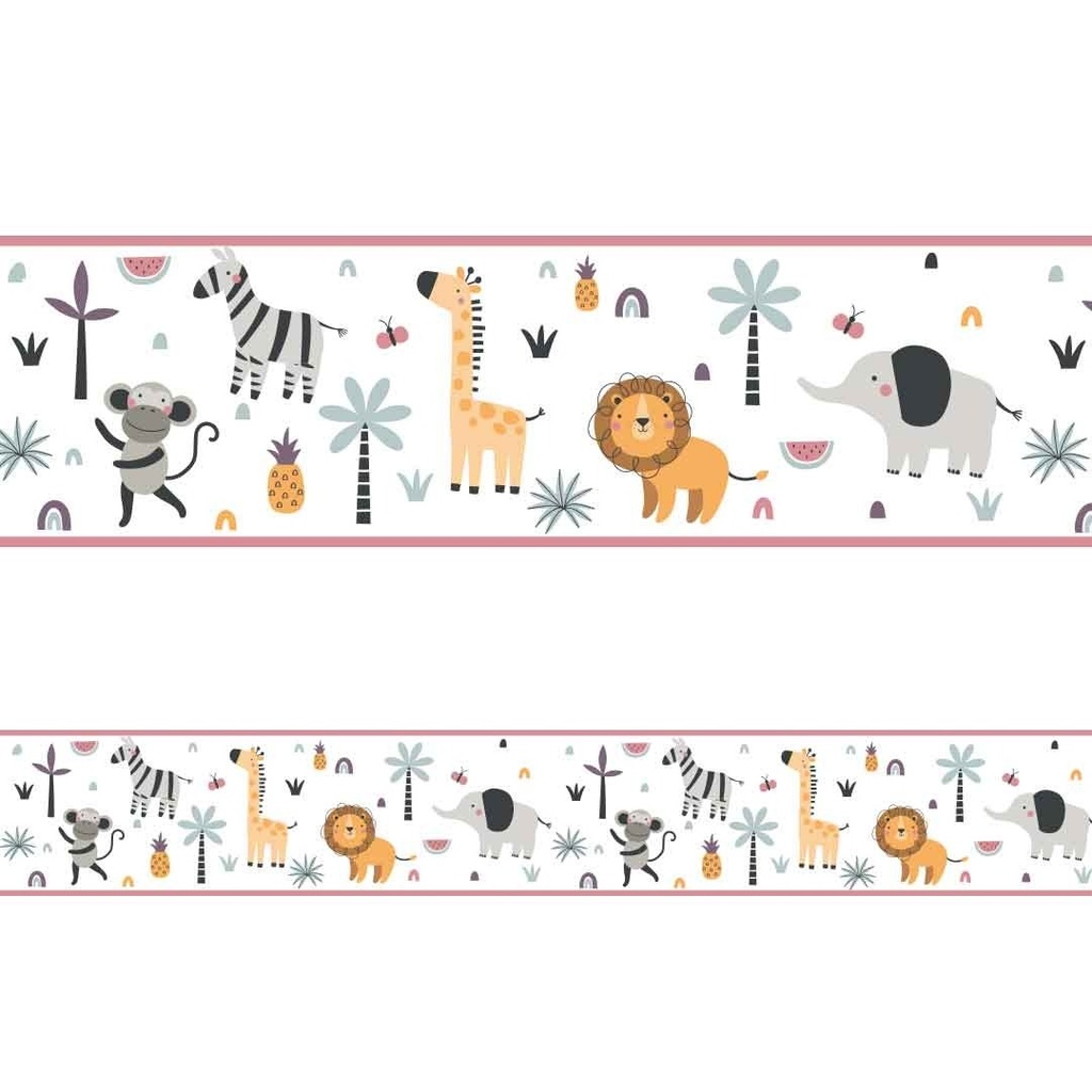 Faixa Decorativa Adesiva Animais Da Floresta | Shopee Brasil