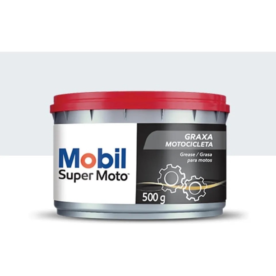 Graxa Mobil Super Moto Grease 500g Graxa Verde | Shopee Brasil