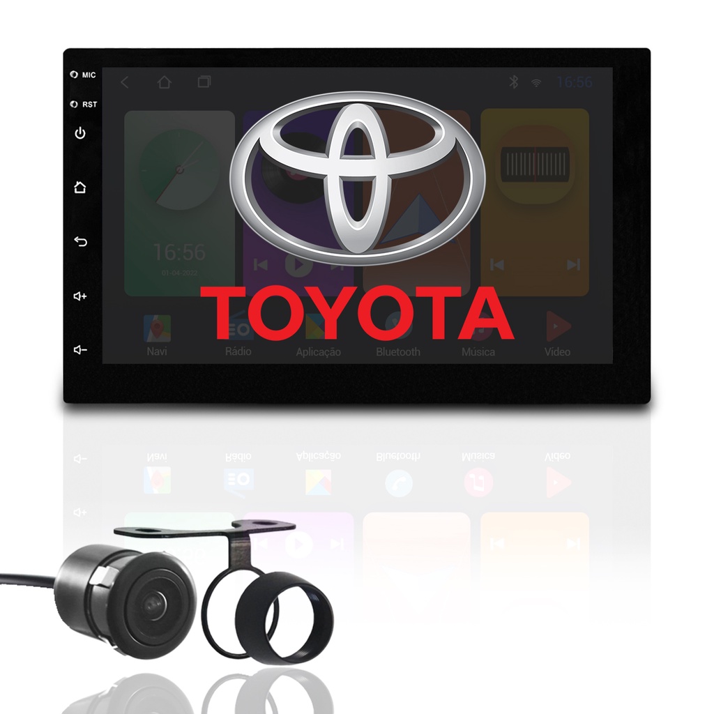 Multimidia Mp5 Universal 2din Android 10 Wifi Gps Espelha Tv Toyota ...