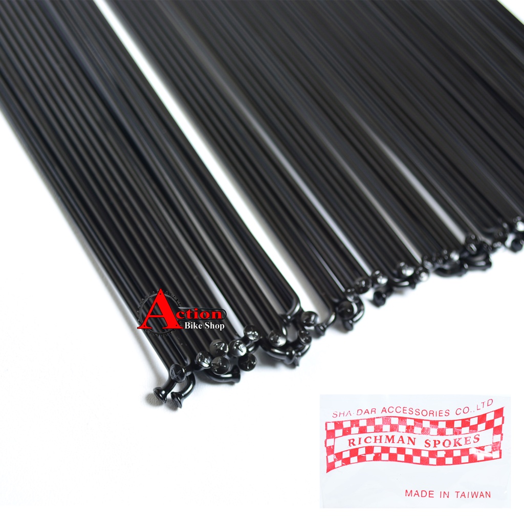 Jogo Raios Inox 290 X 2.0 Mm Preto 32 Pçs Richman Original | Shopee Brasil