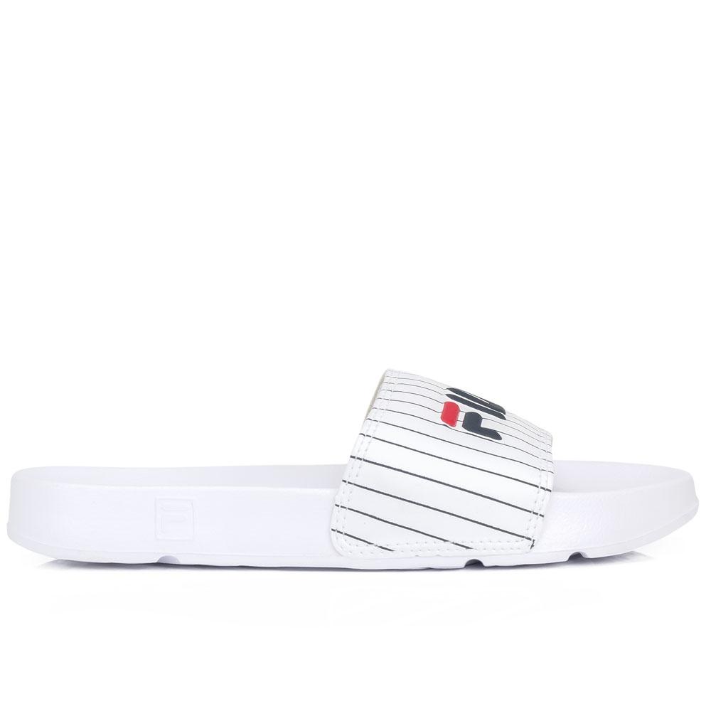 Chinelo Fila Drifter Basic Masculino Branco e Marinho | Shopee Brasil