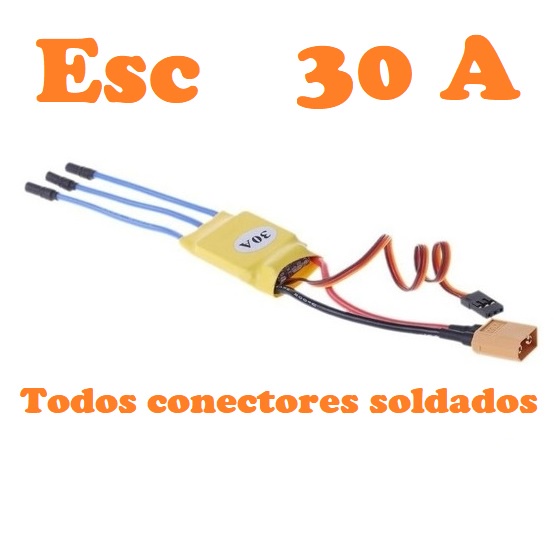 Esc 30A aeromodelos Brushless (conectores soldados) | Shopee Brasil
