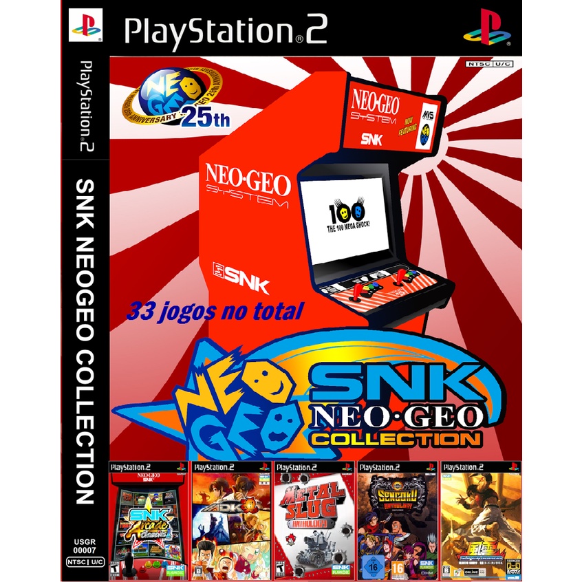 Jogo coleção S-neo geo 33 JOGOS ps2 | Shopee Brasil