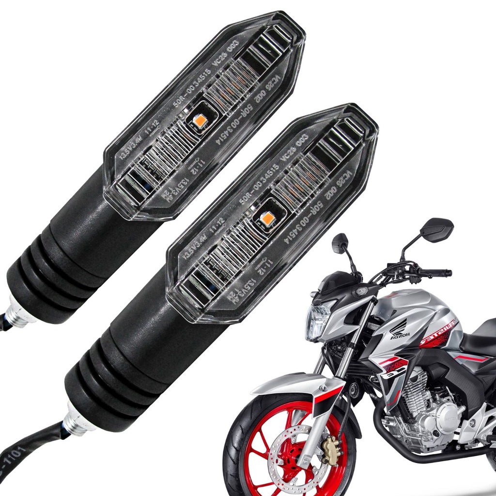 Par de Pisca seta Moto Universal modelo Esportivo CB 250f Twister Cb ...