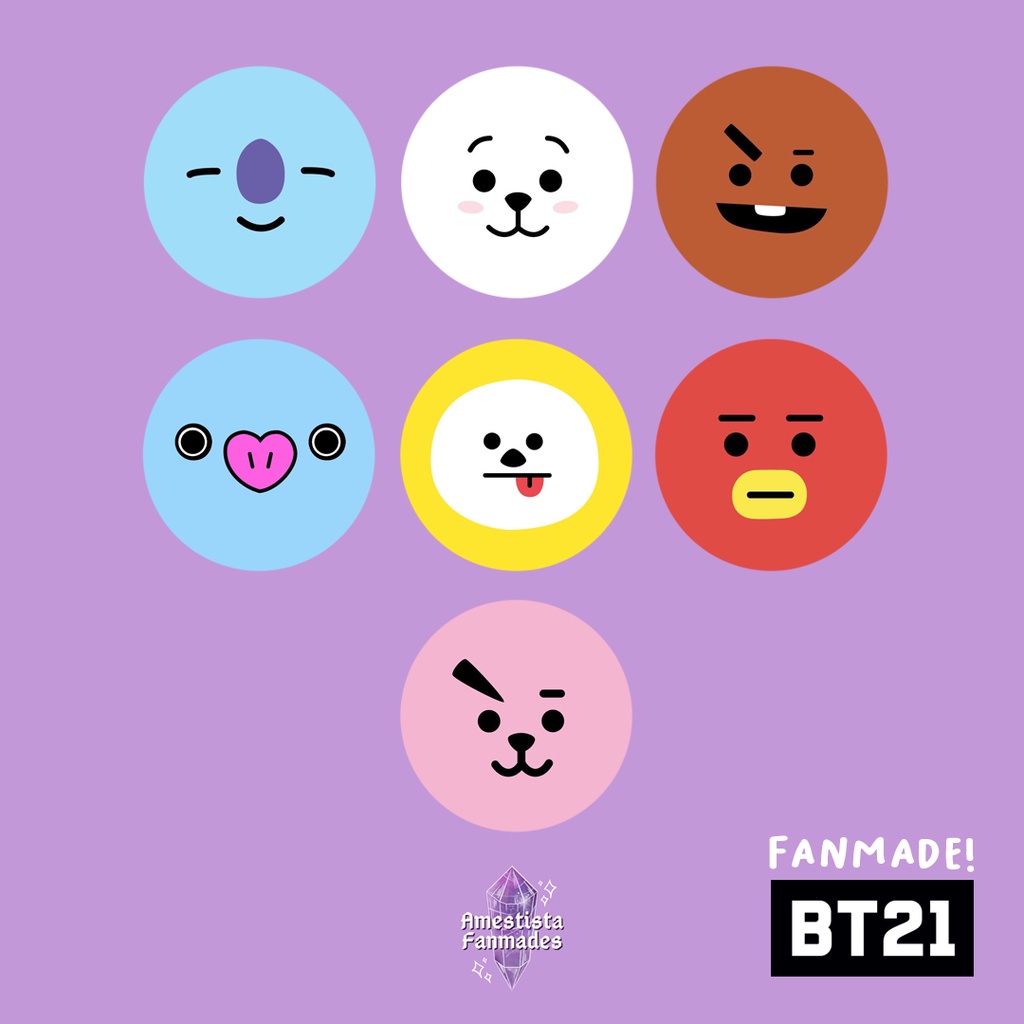 Bottom BT21 BTS Kit! 7 Bottom's! | Shopee Brasil