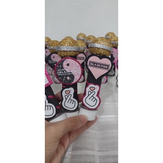 15 Tubetes Microfone Tema Black Pink | Shopee Brasil