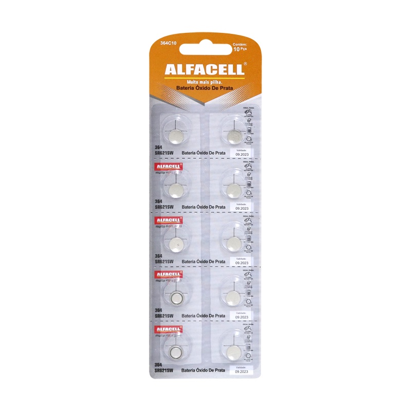 Pilha Bateria SR621SW Sony 364 - 10 Unidades | Shopee Brasil