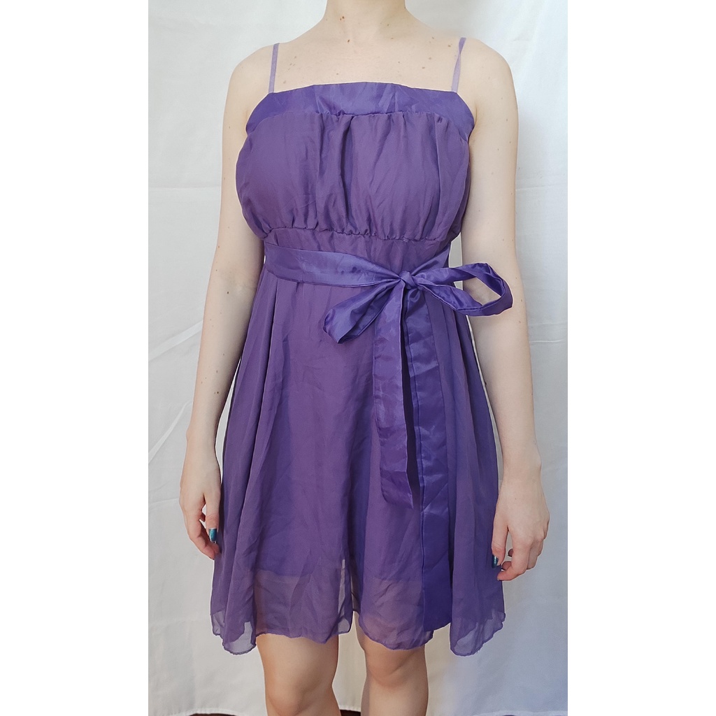 vestido para festa formatura casamento de alcinha roxo de chiffon com ...