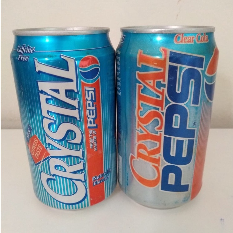 Latas de refrigerante Pepsi importada Crystal - Coleção - preço ...