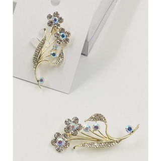 Broche Mulheres Meninas Moda Elegante Cristal Strass Broche Strass ...