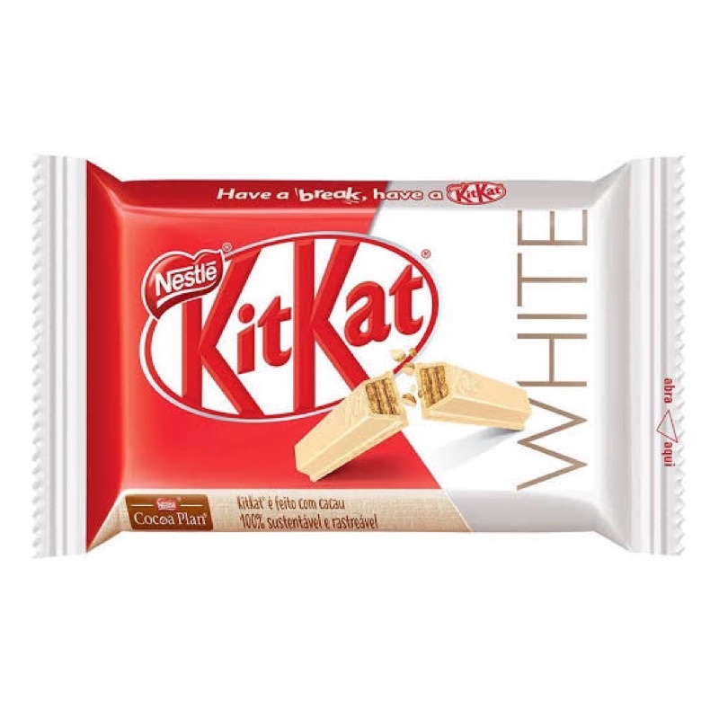 KIT KAT WHITE Chocolate Branco 41,5g - Nestle | Shopee Brasil