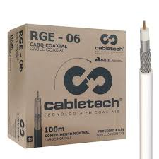 Cabo Coaxial Rg6 Cabletech Com 100 Metros Novo | Shopee Brasil