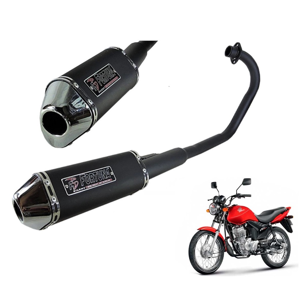 Escapamento Racing 3 Trioval Titan Ks/es 150 2004/08 Azul - Escorrega o ...