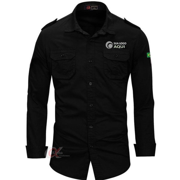 4 Camisas personalizada para uniformes profissionais para empresa com ...
