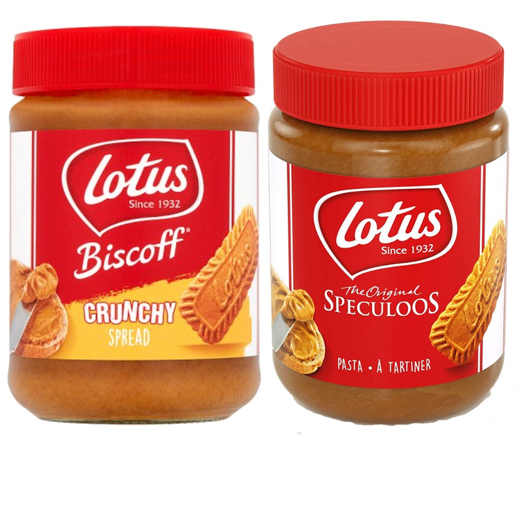 Kit 2 Sabor Pasta De Biscoitos Lotus Biscoff Speculoos 400gr | Shopee ...