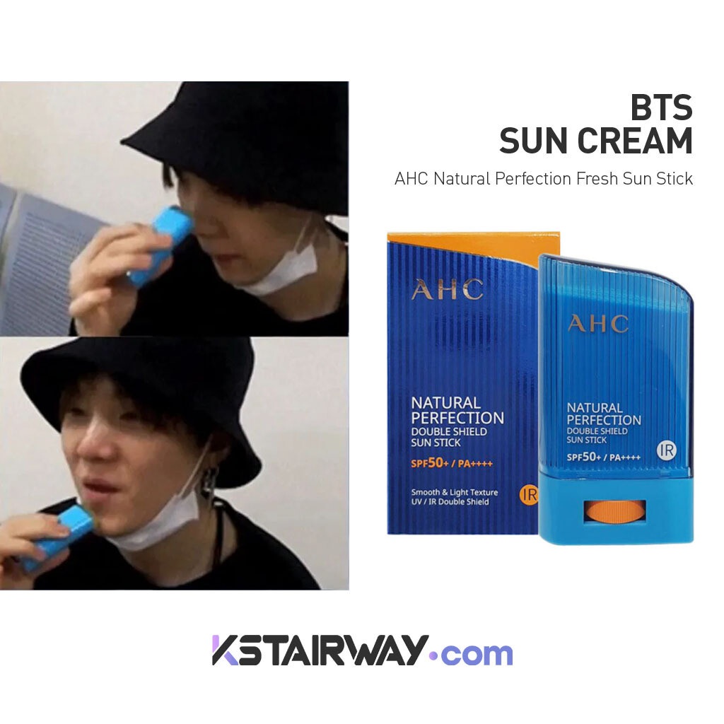 Suga BTS Protetor Solar/Vara suncream AHC | Shopee Brasil