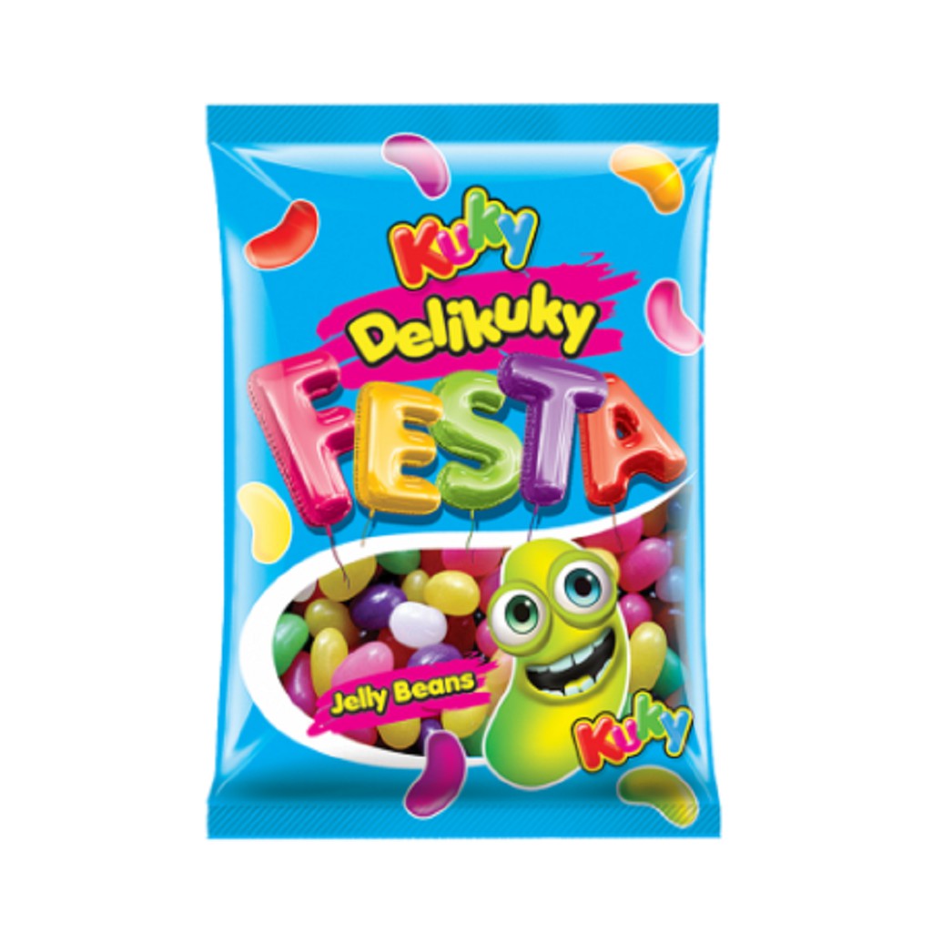 Jujuba Delikuky Sabores Sortidos Festa 1kg - Kuky - Escorrega o Preço