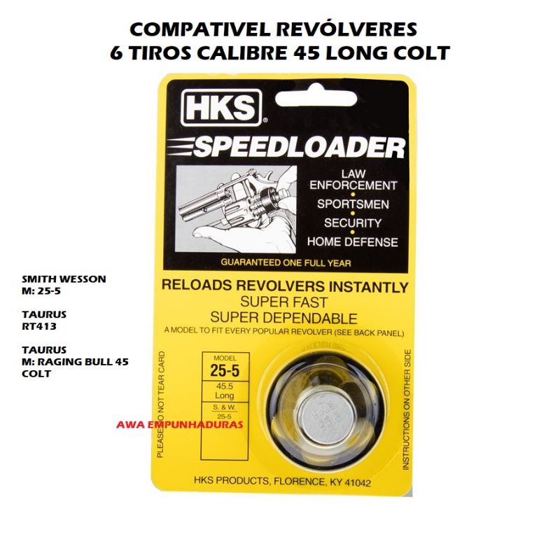 Speed Loaders Original Hks 25-5 CAL 45 LONG COLT | Shopee Brasil