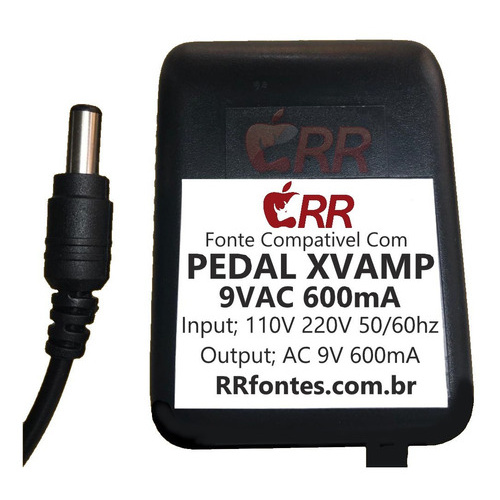 Fonte AC 9V P/ Pedal Pedaleira Behringer Xvamp X Vamp Bivolt 9vac ...