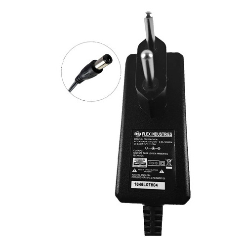 Kit 10 Fonte 12v 2a Pino Pino P4 Bivolt Estabilizada Chaveada Cftv ...