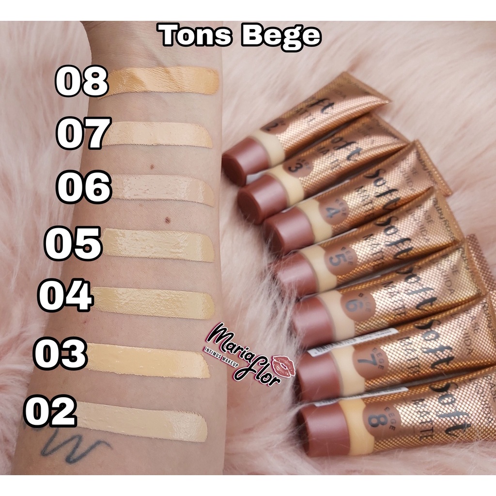 Base bege Ruby rose soft matte - acabamento matte ruby rose | Shopee Brasil
