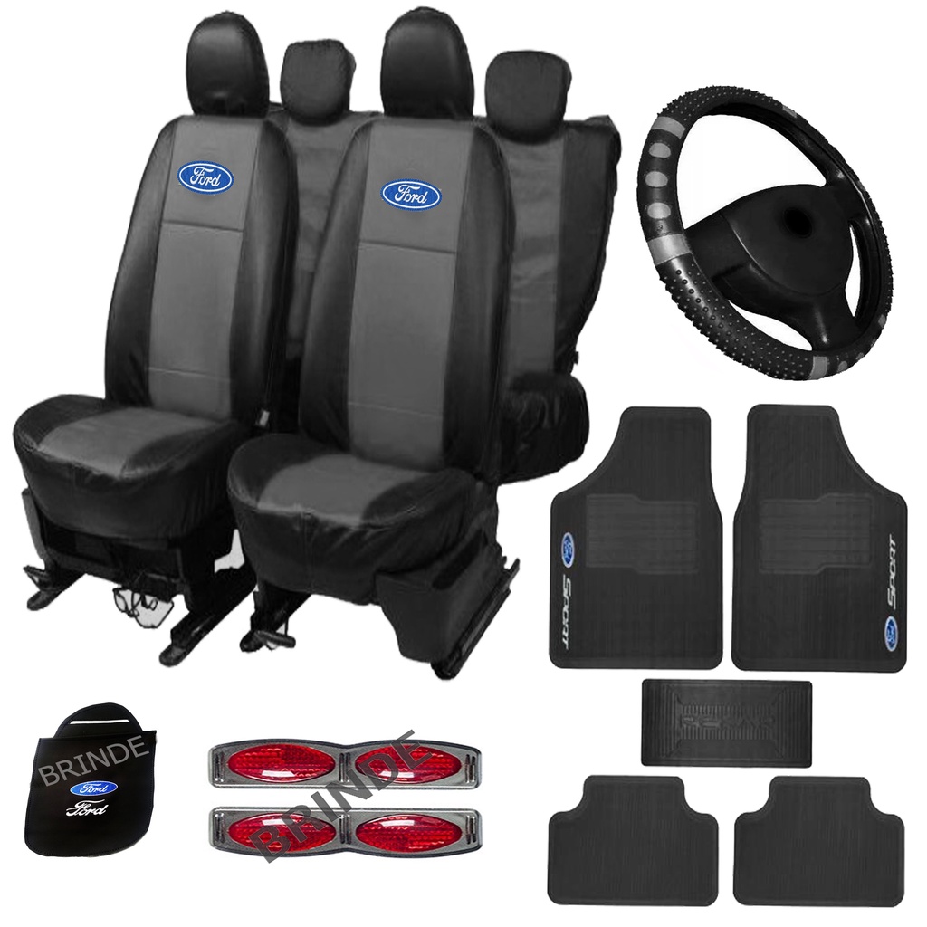 Kit Capa +4 Brindes Banco Carro Tecido Automotivo Para Ford Ka Escort ...