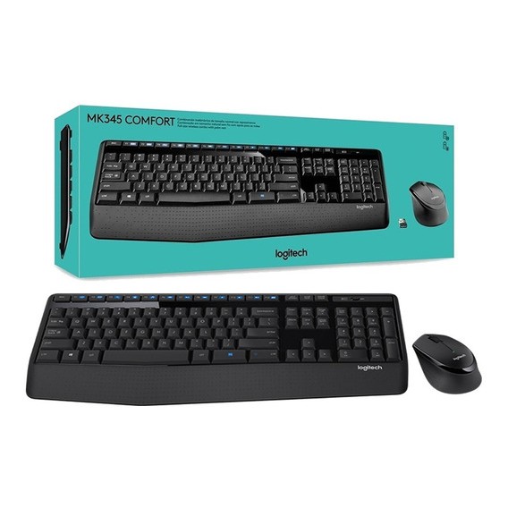 Kit Combo Teclado E Mouse Logitech Comfort Mk345 | Shopee Brasil