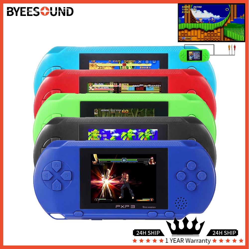 PXP3 Console De Video Game Portátil Handheld Player AV Saída Vem Com 2 ...