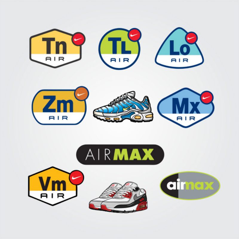 Adesivo Nike Pack Air Max 10un | Shopee Brasil