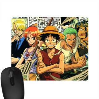 Mouse Pad One Piece Tamanho 22x18cm Luffy Zoro Sanji Nami Nico Robin ...
