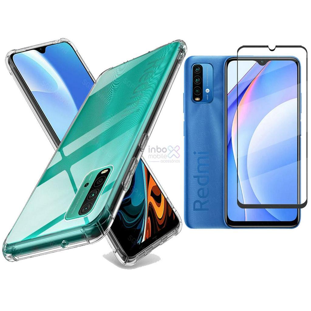 Capa Case Anti Impacto Xiaomi Redmi 9T + Pelicula 3D Vidro | Shopee Brasil