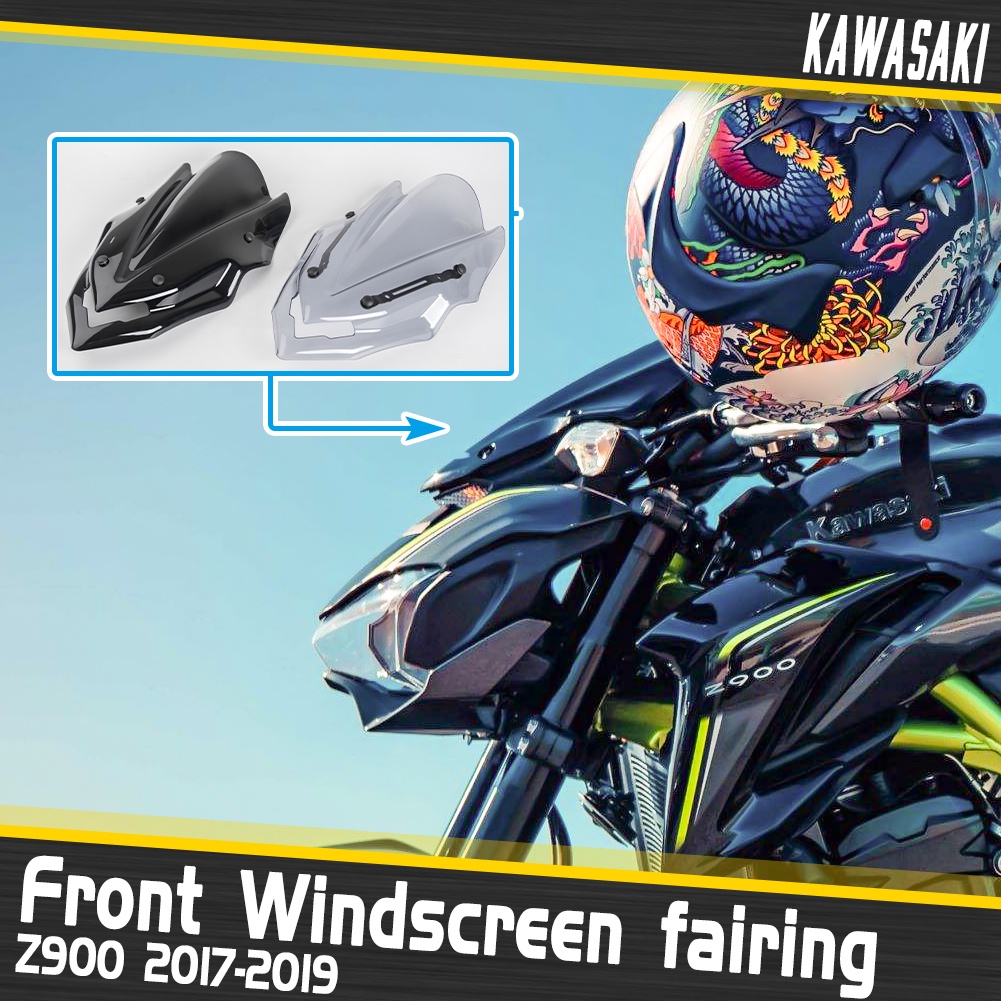 LJBKOALL Pára-Brisas Para Motocicleta Viser Visor Kawasaki Z900 2017 ...