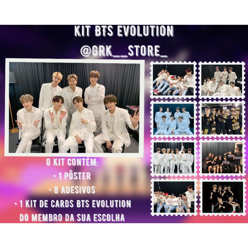 KIT BTS EVOLUTION KPOP | Shopee Brasil