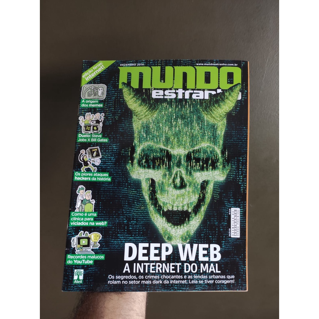 Revista Mundo Estranho - Deep Web: A internet do mal | Shopee Brasil