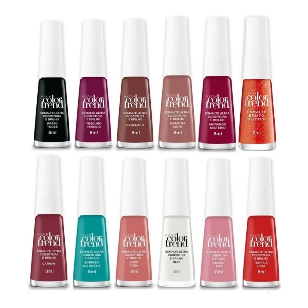 Esmalte Avon Color Trend Ultra Cobertura e Brilho 7ml Todas as Cores ...