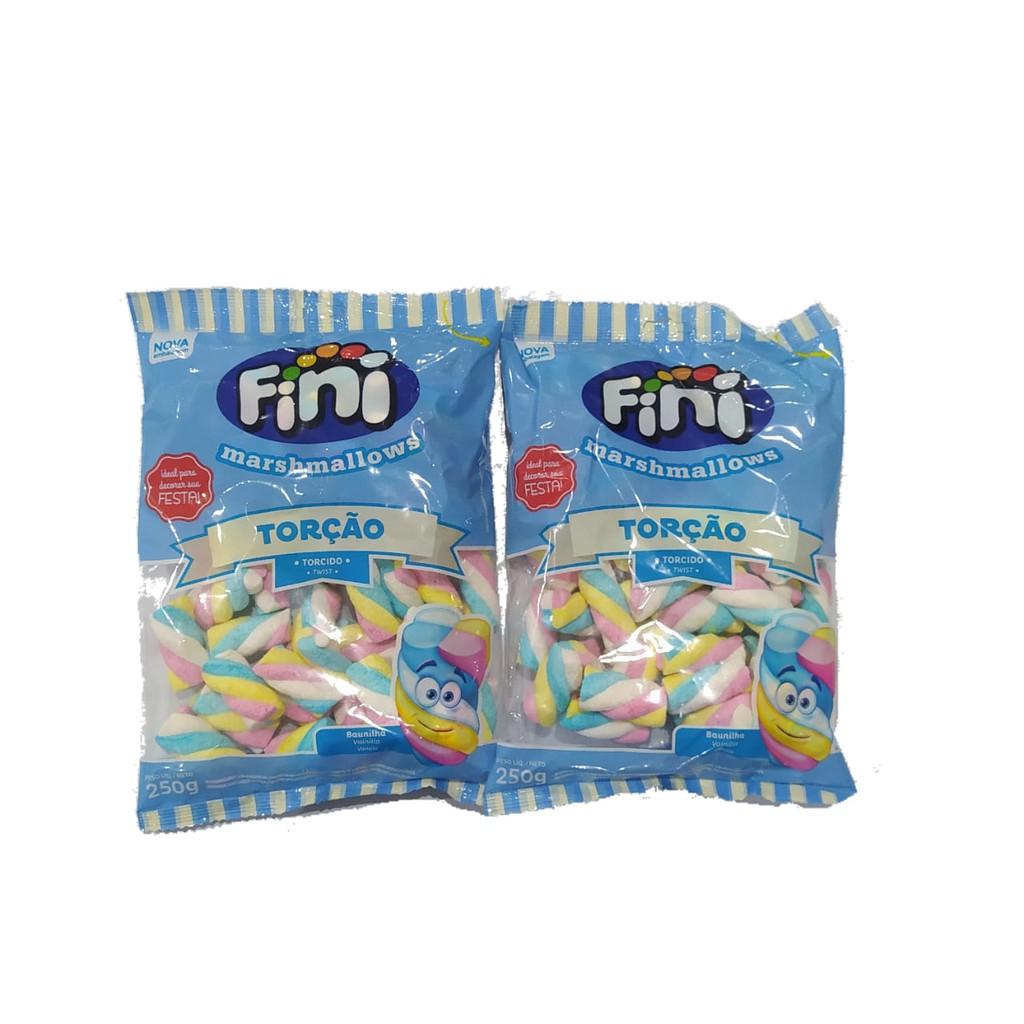 Marshmallow fini ideal para comer e decorar sua festa (2 pacote de 250g ...