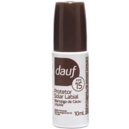 Protetor Solar Labial Manteiga de cacau FPS 15 Rollon 10ml - Dauf ...