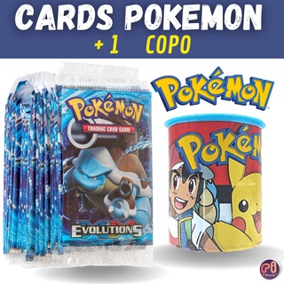 Pokemon Cartinhas / Cards Pacotinhos Mais ( Copo ) | Shopee Brasil